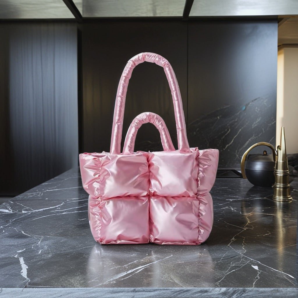 Limited Edition Metallic Puffer Tote Bags